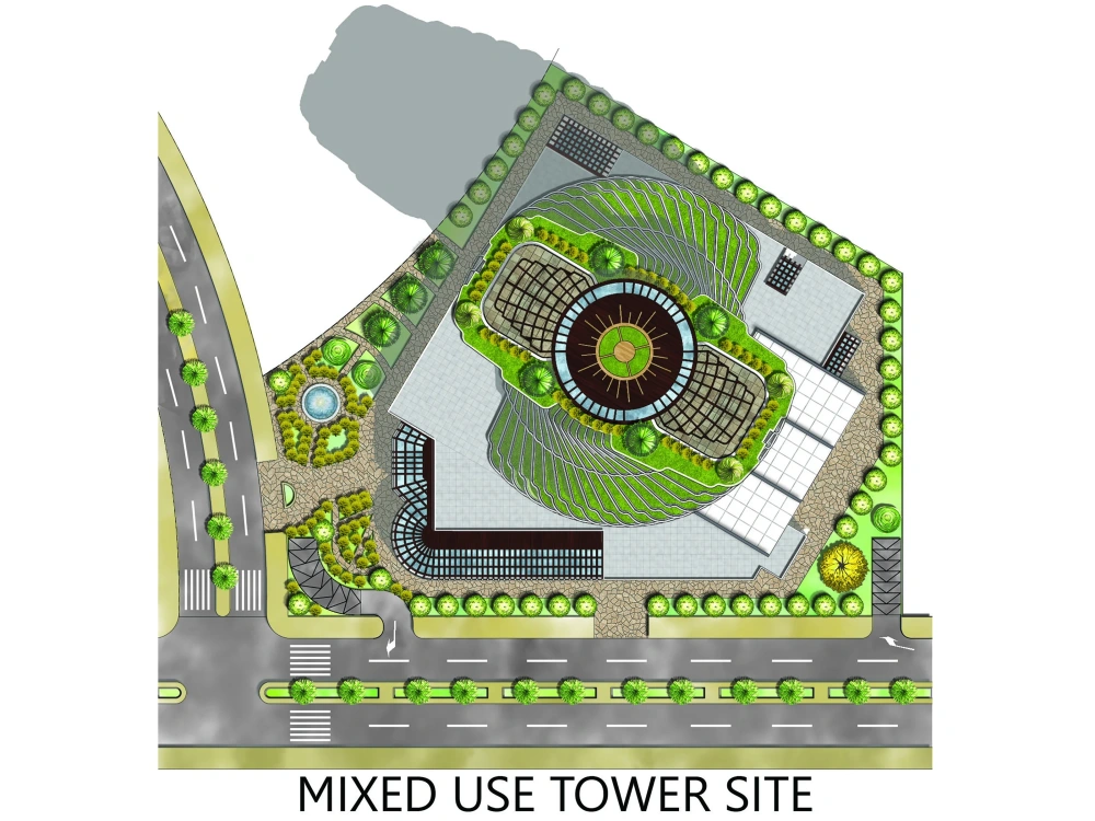 A high-detail architectural site plan and landscape design | Upwork