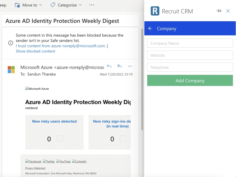 An Outlook add-in for Office 365 | Upwork
