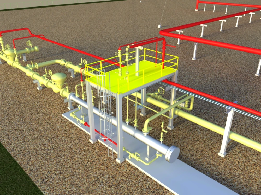 Design 3d model of piping, skids and plot plan in cadworx | Upwork