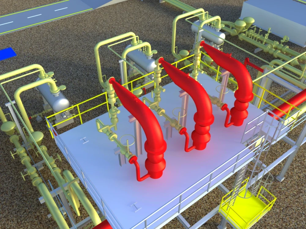 Design 3d model of piping, skids and plot plan in cadworx | Upwork