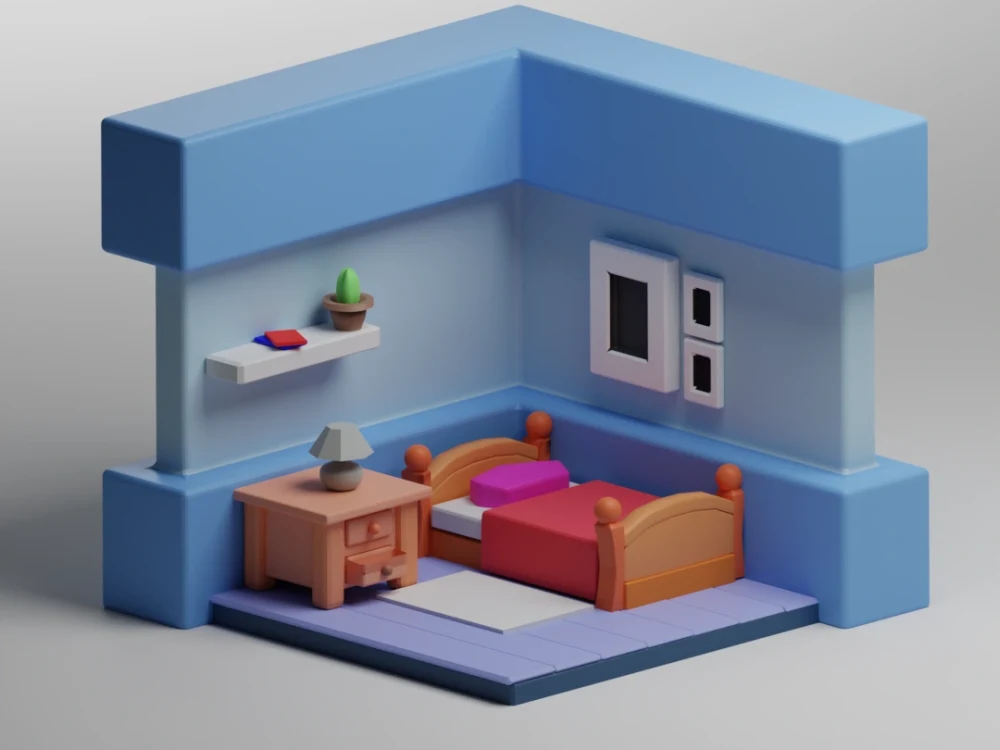 Your 2D art into a beautiful low-poly 3D render. | Upwork