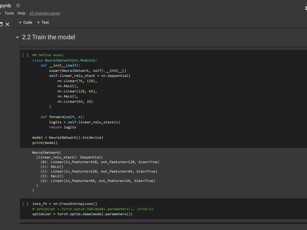 A deep neural network for prediction or data analysis | Upwork