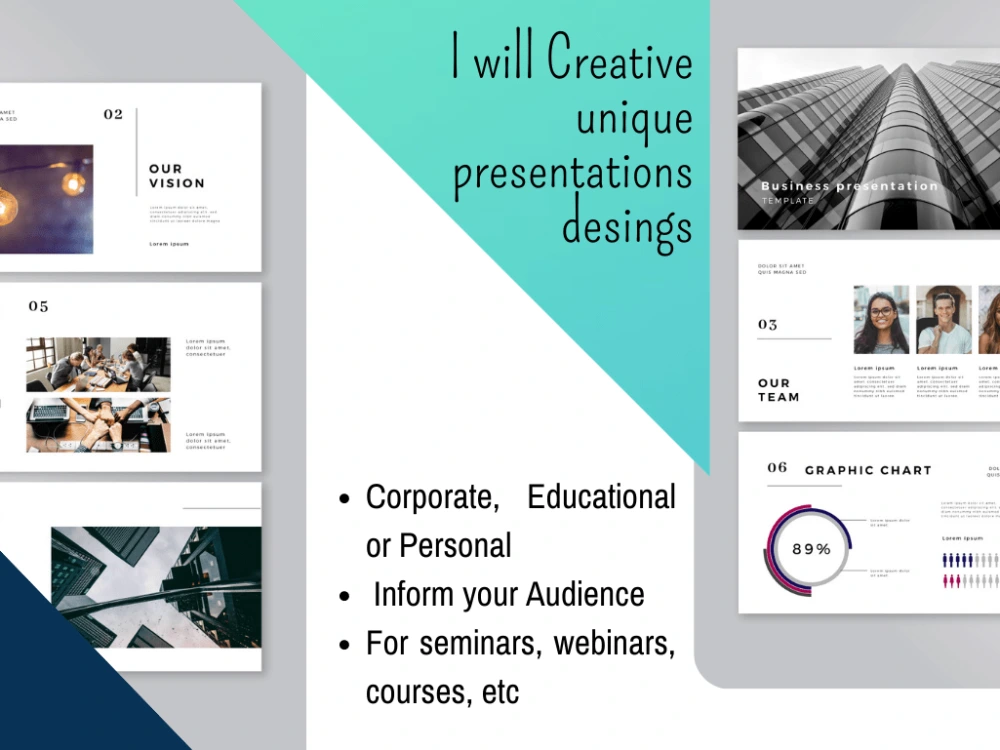 A unique professional presentation design for your projects | Upwork