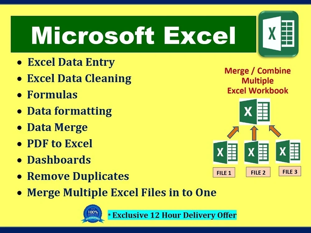 Clean Combine Organize Format And Merge Excel Or Csv Data Upwork