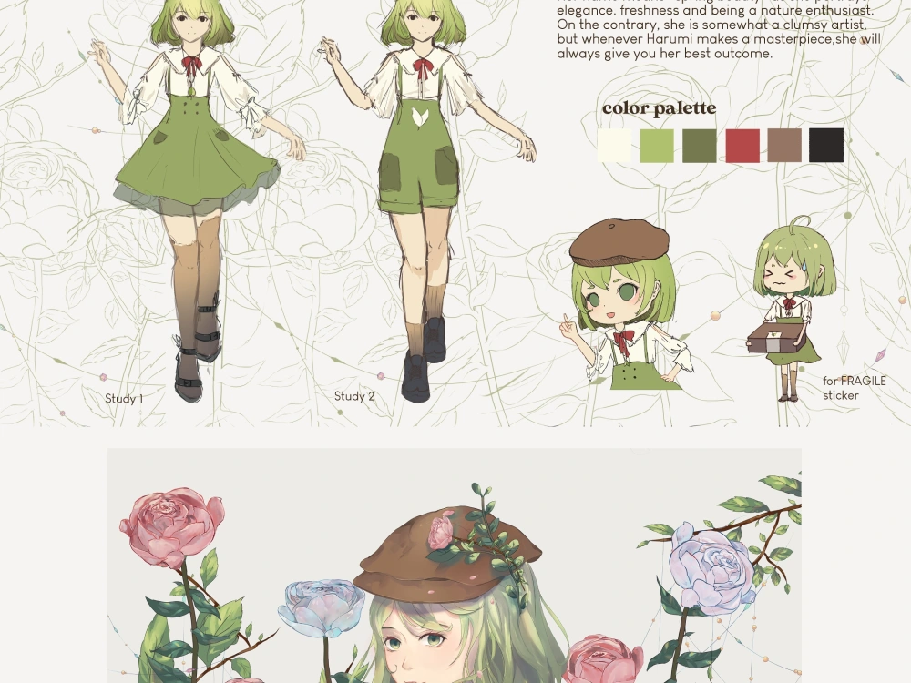 A detailed character sheet for your game design | Upwork