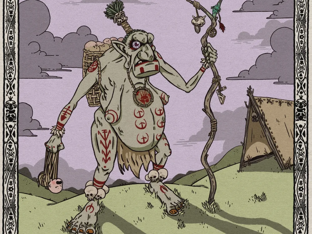 A comics style illustrations with confident lines and pastel tone ...