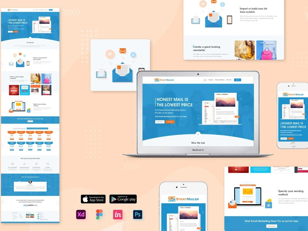 Responsive website UI/UX design in Figma | Upwork