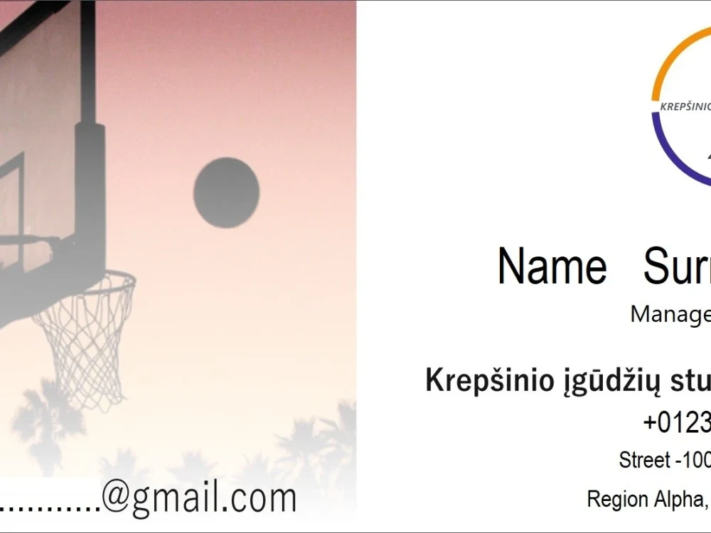 Functional sports object layout | Upwork