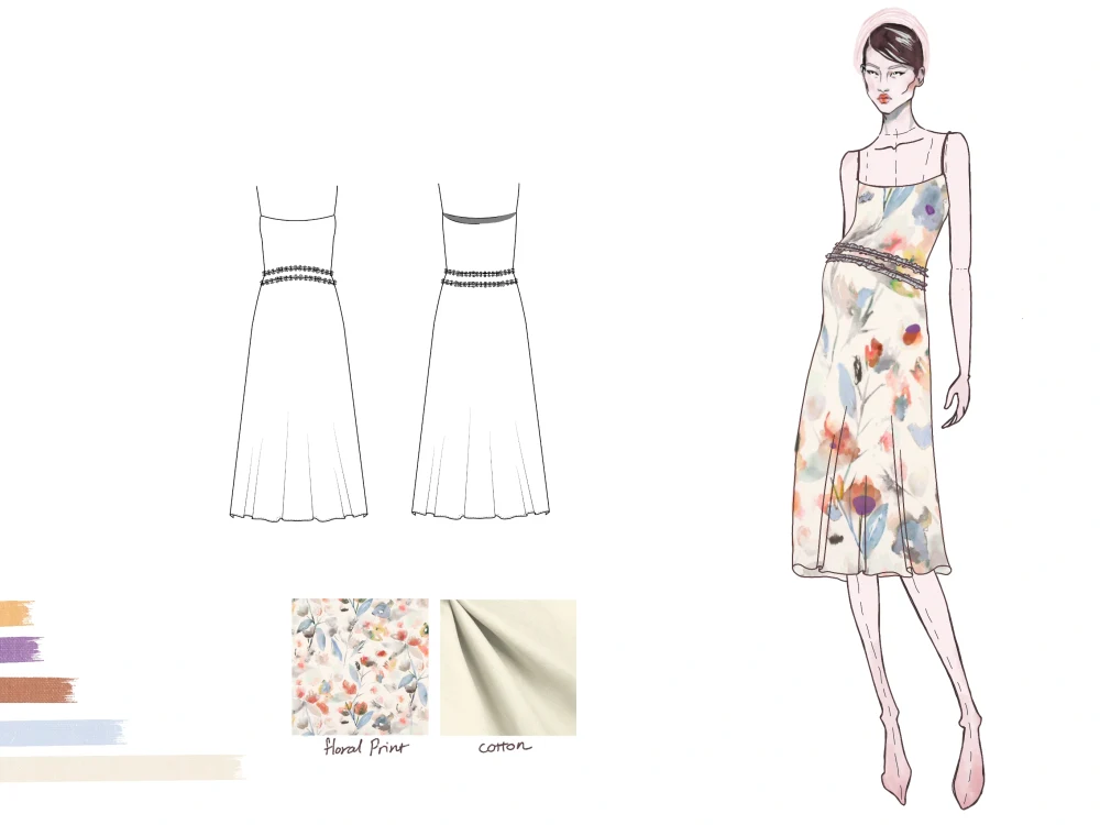 A fashion illustration using Procreate | Upwork