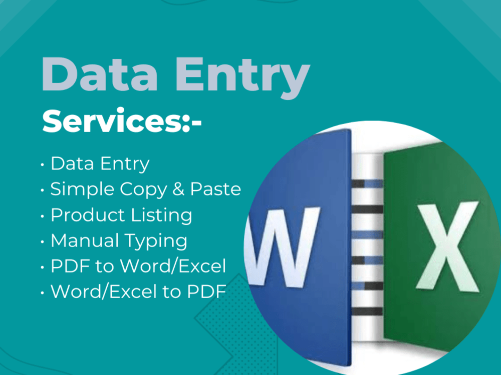 Perfect Data Entry done in MS Excel sheet and other typing work in MS ...