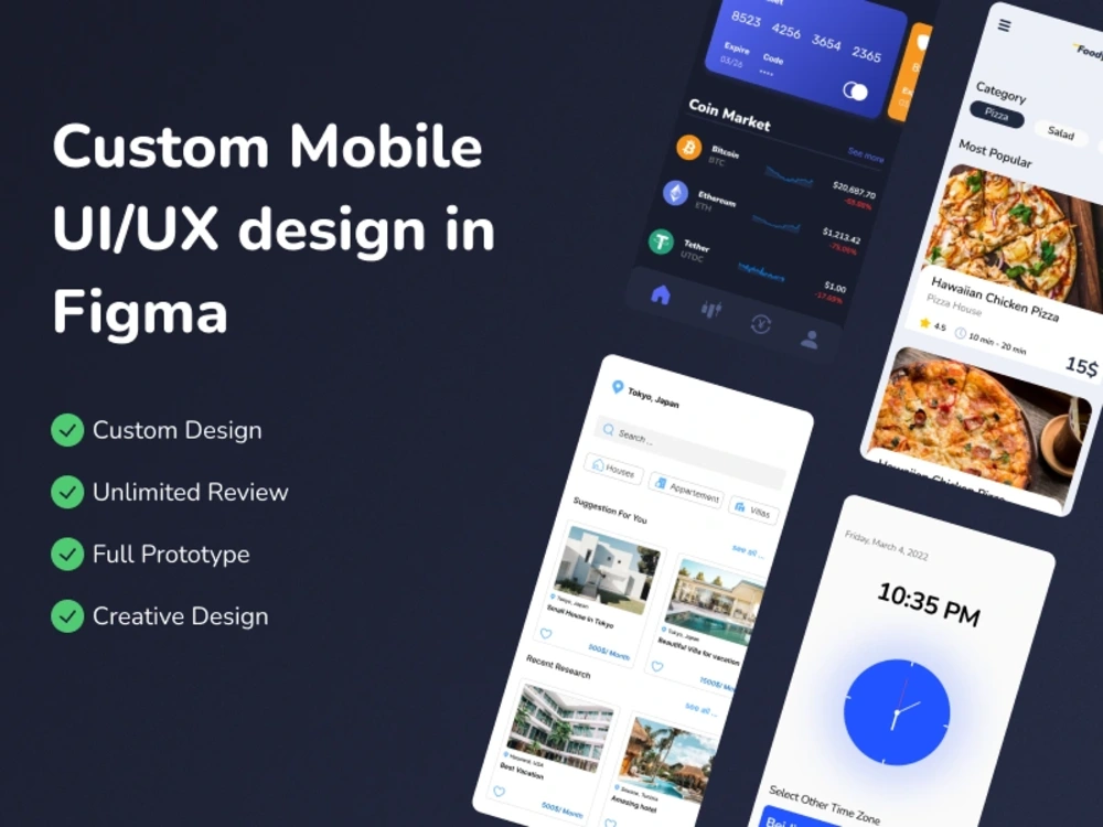 An Elegant UI/UX design for your Mobile App in Figma | Upwork
