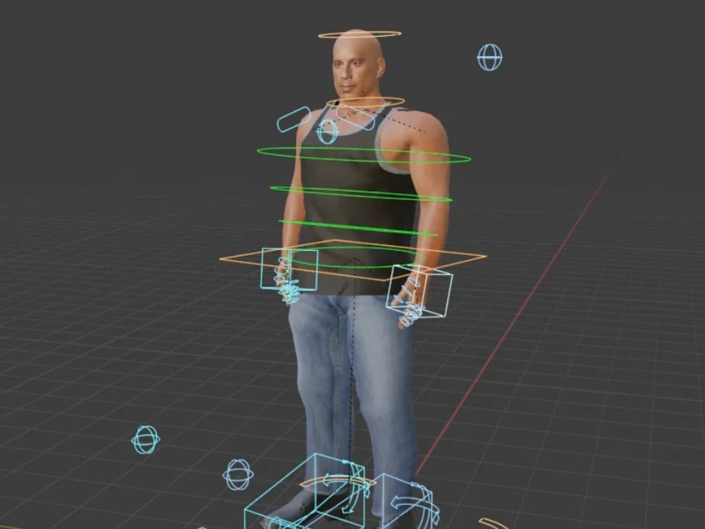 3d character rig in blender | Upwork