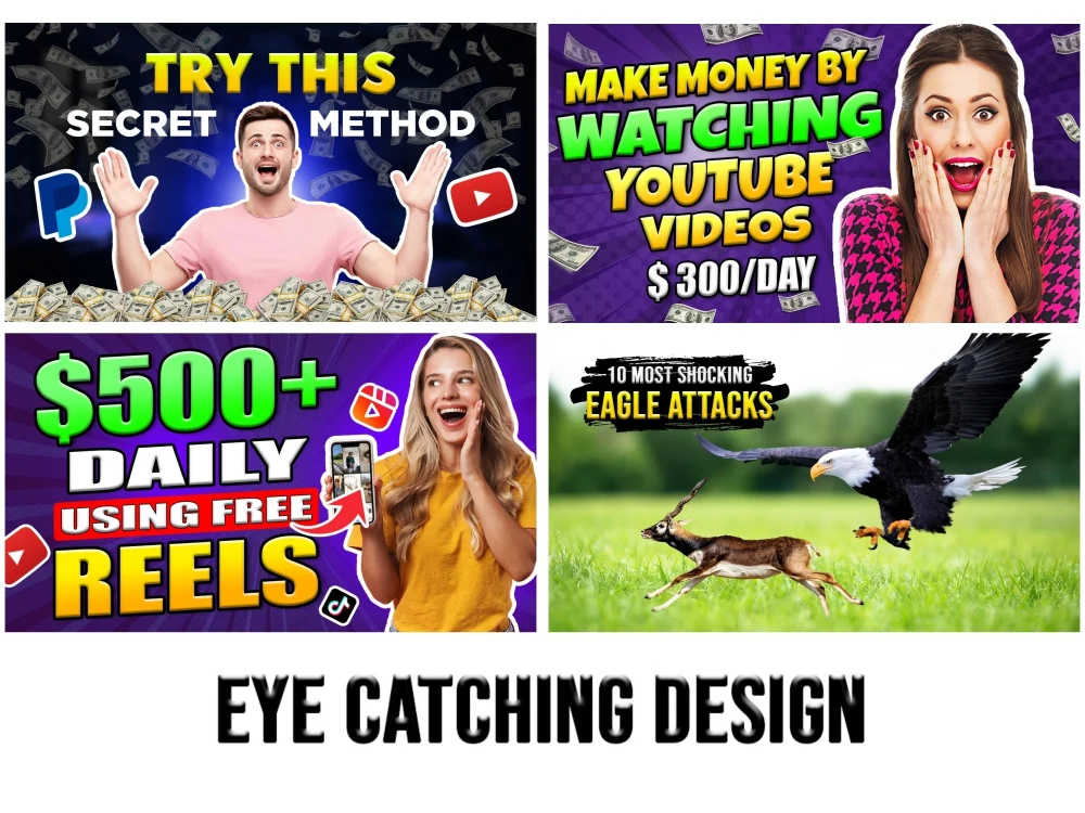 Eye Catching YouTube thumbnail design | Upwork