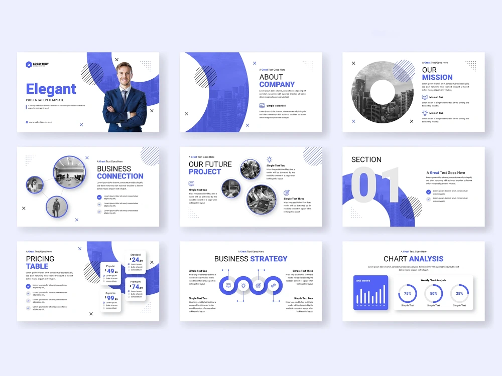 A modern and customized presentation template | Upwork