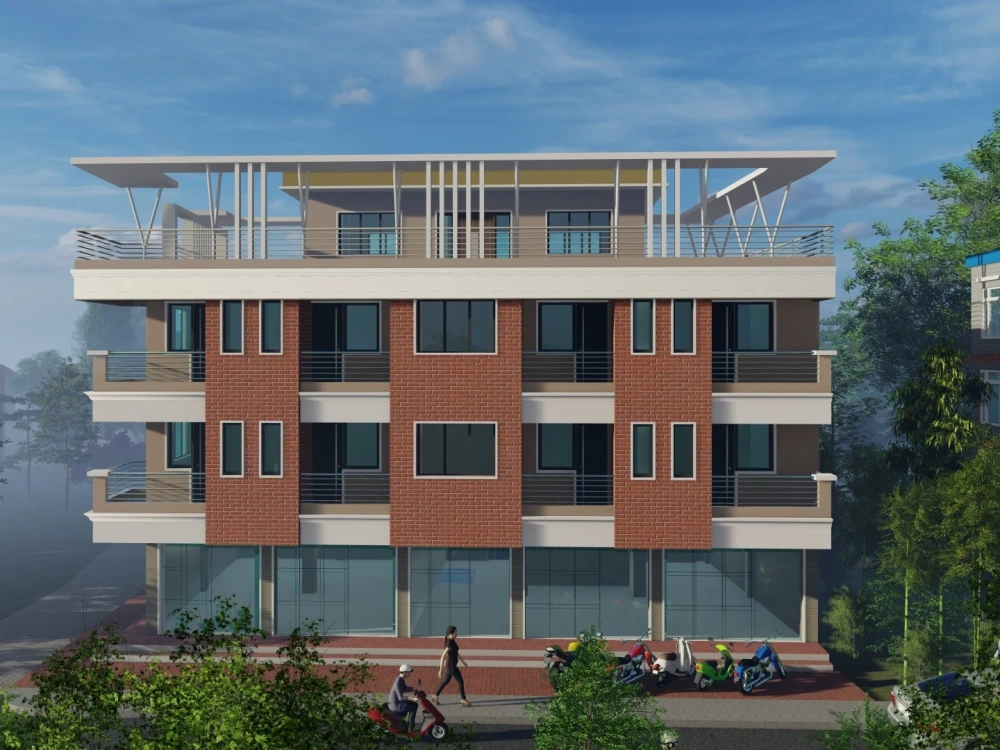 2D detail architectural design & 3D model rendering as per your ...