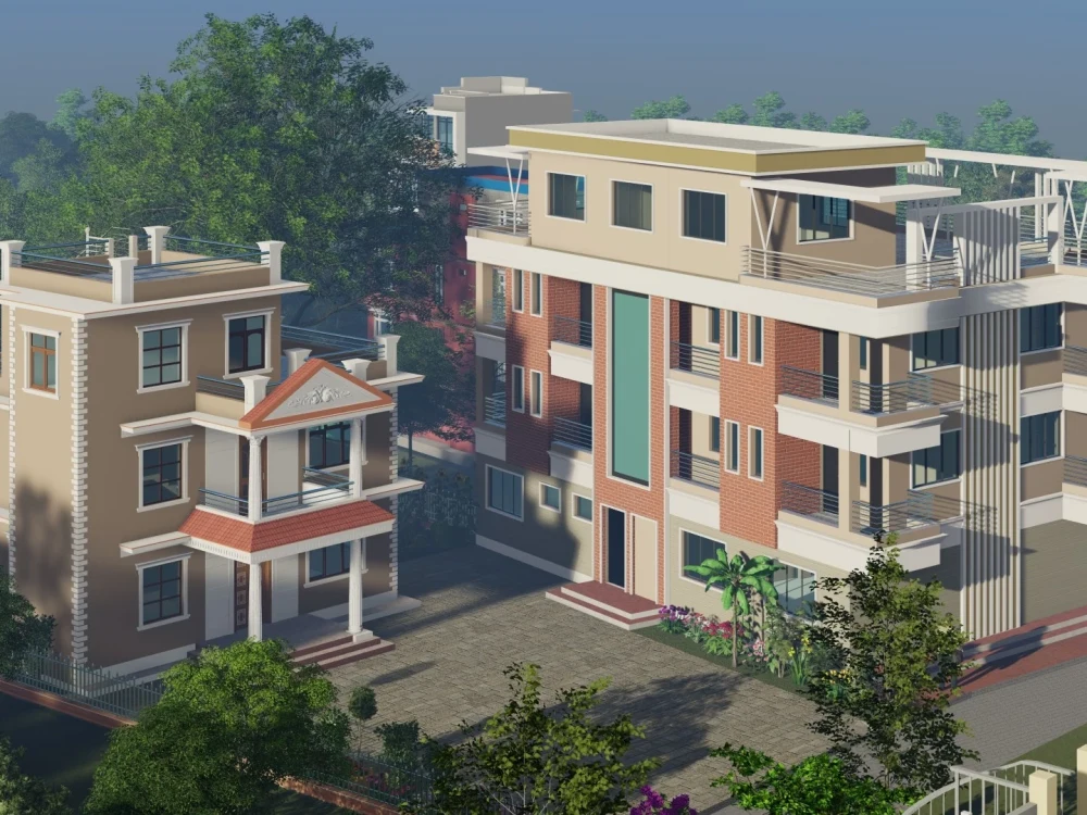 2D detail architectural design & 3D model rendering as per your ...