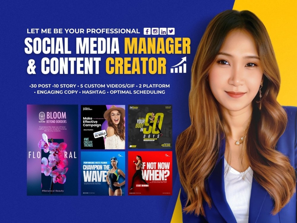 A social media pro content creator strategist and manager for a month ...