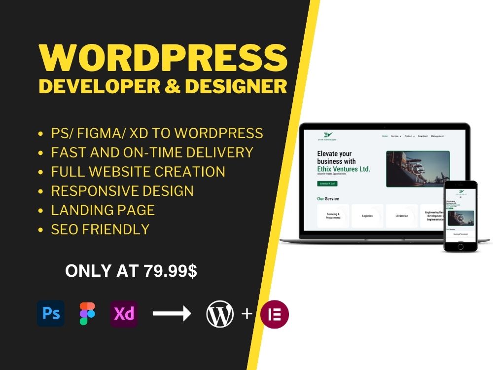 WordPress Website Developer, Design/ Redesign, Elementor, Clone | Upwork