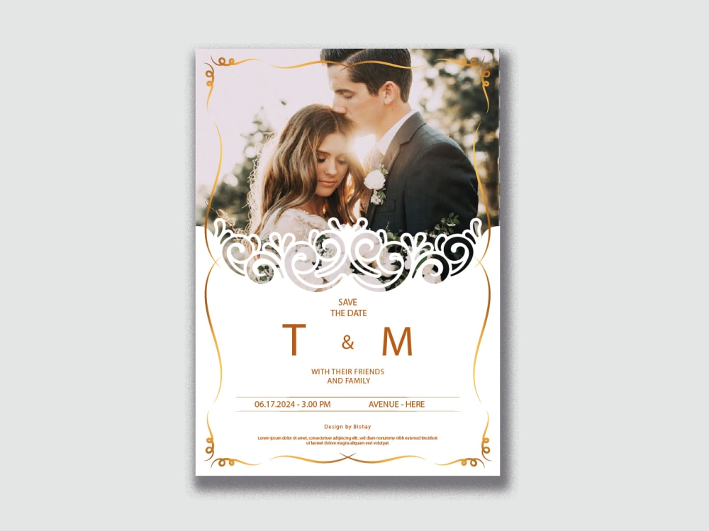 A professional and very beautiful wedding invitation | Upwork