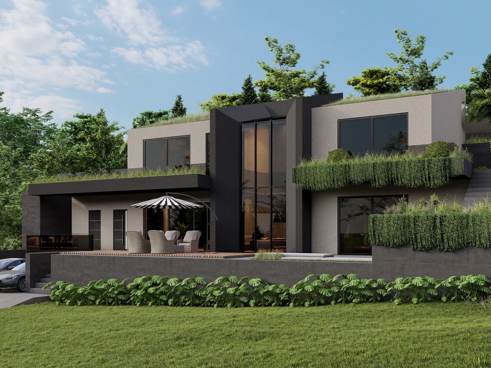 Realistic renders commercial & residential landscaping with birds eye ...