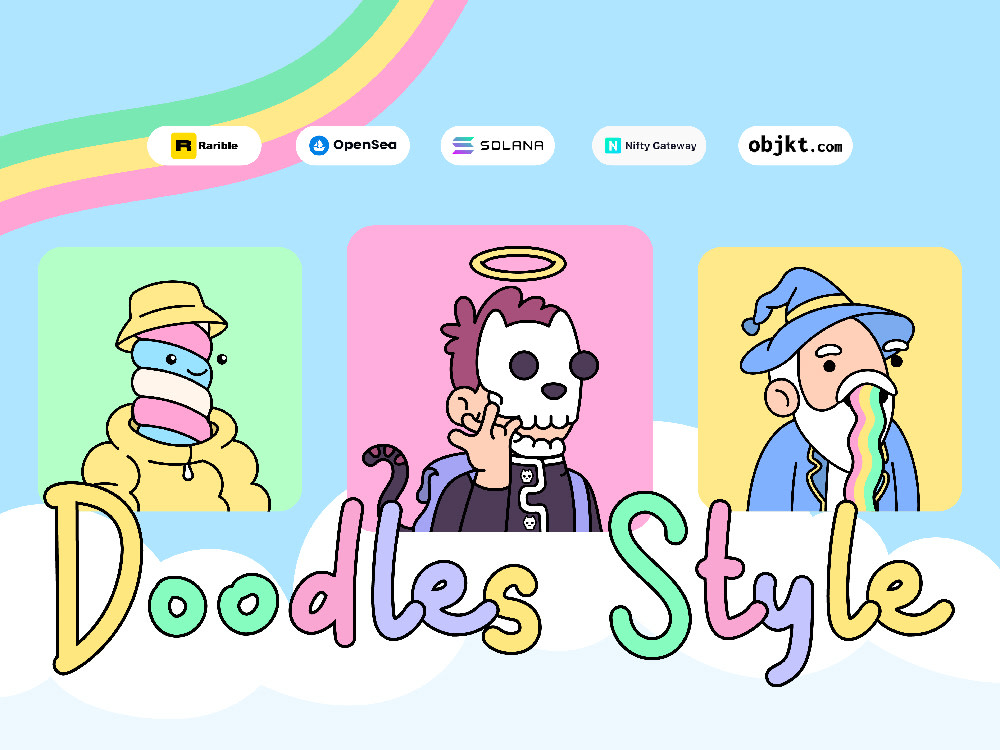 Doodle style nft art cartoon character illustration collection | Upwork
