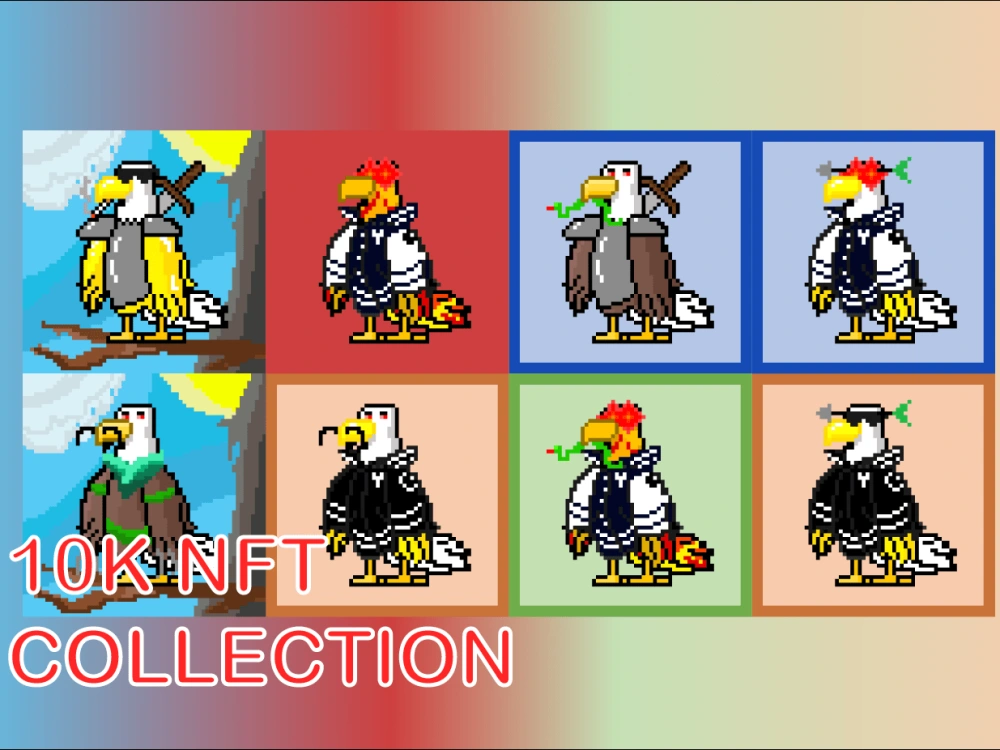 A pixel art nft collection with metadata | Upwork