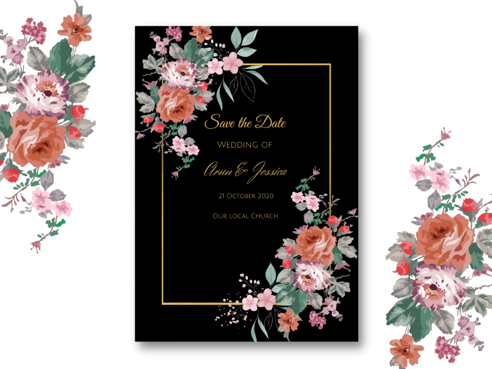An amazing invitation card design for your wedding | Upwork