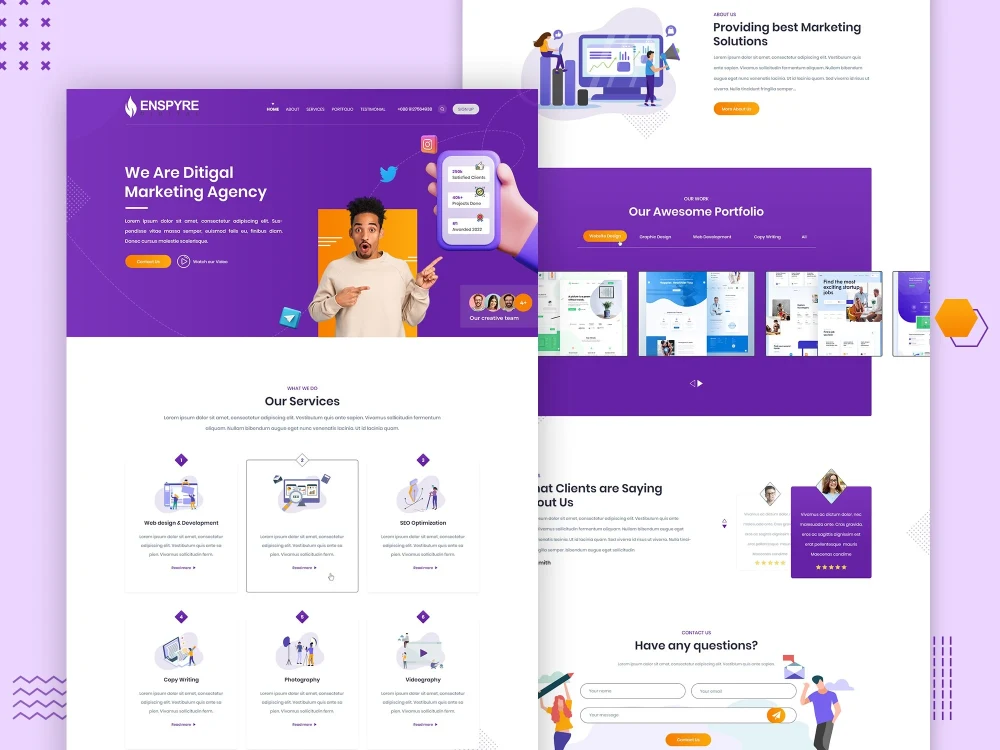 Pixel Perfect Website or Landing Page UI/UX Design in Figma or PSD | Upwork
