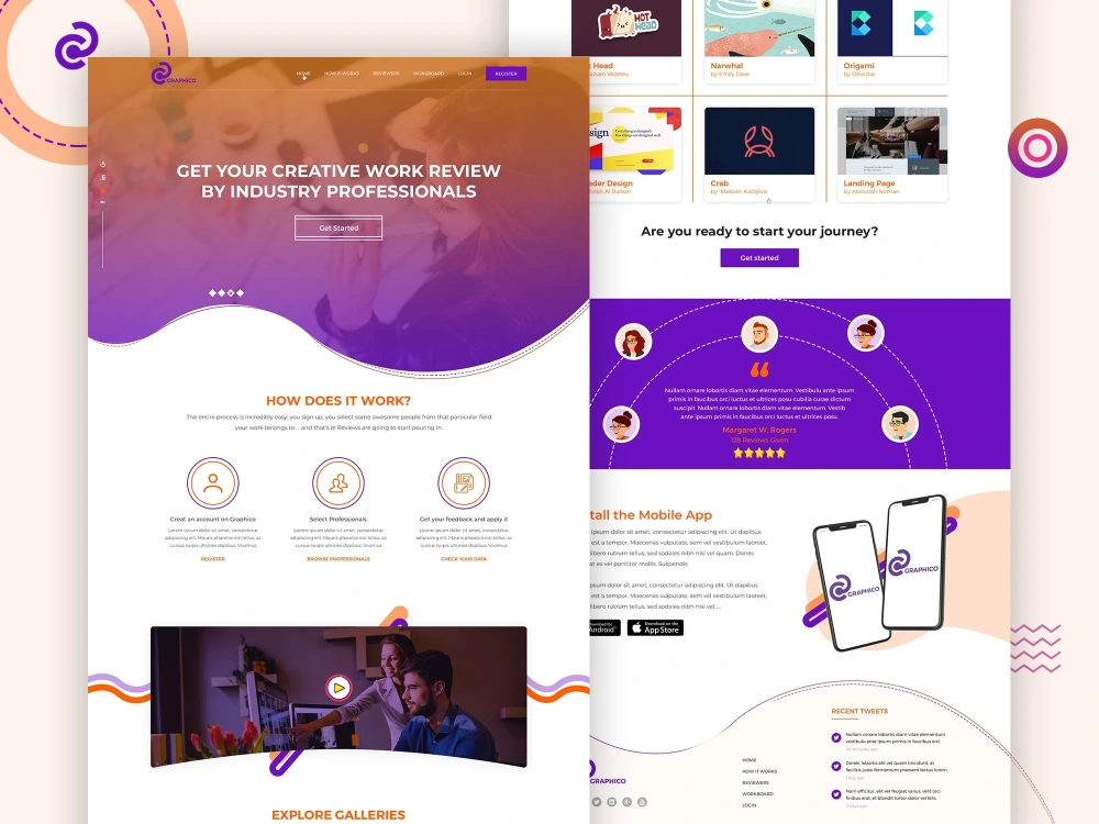 Pixel Perfect Website or Landing Page UI/UX Design in Figma or PSD | Upwork