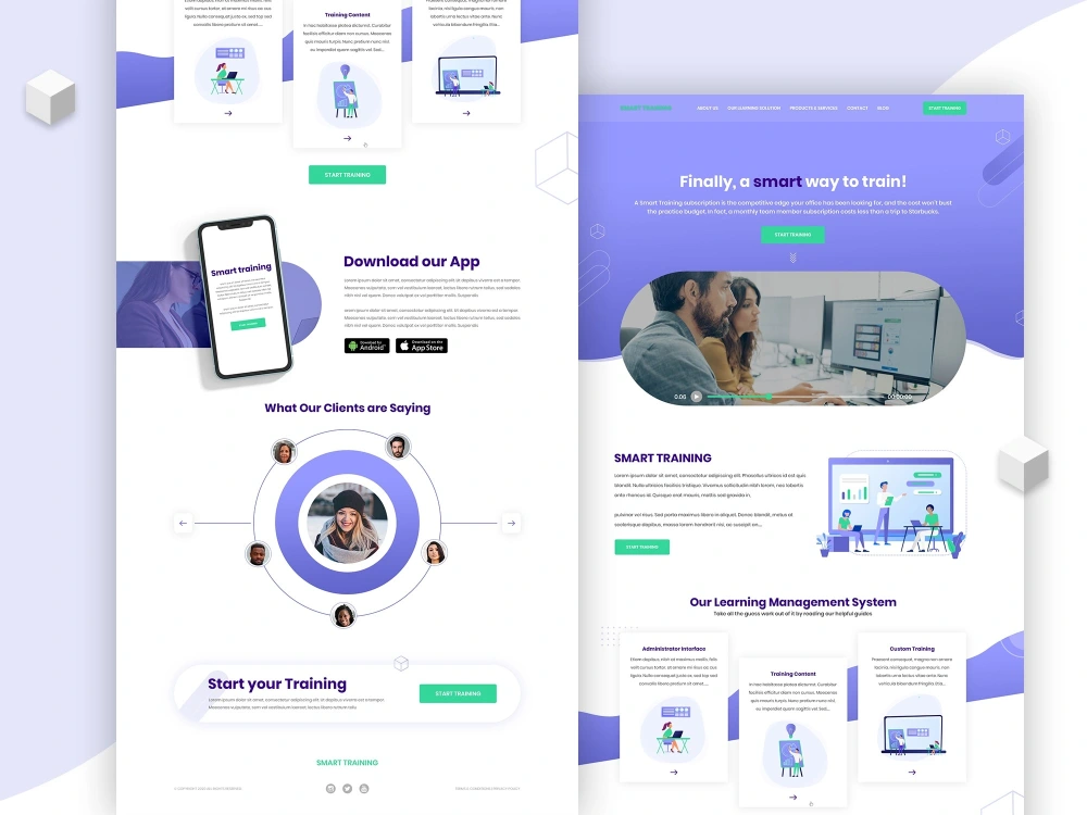 Pixel Perfect Website or Landing Page UI/UX Design in Figma or PSD | Upwork