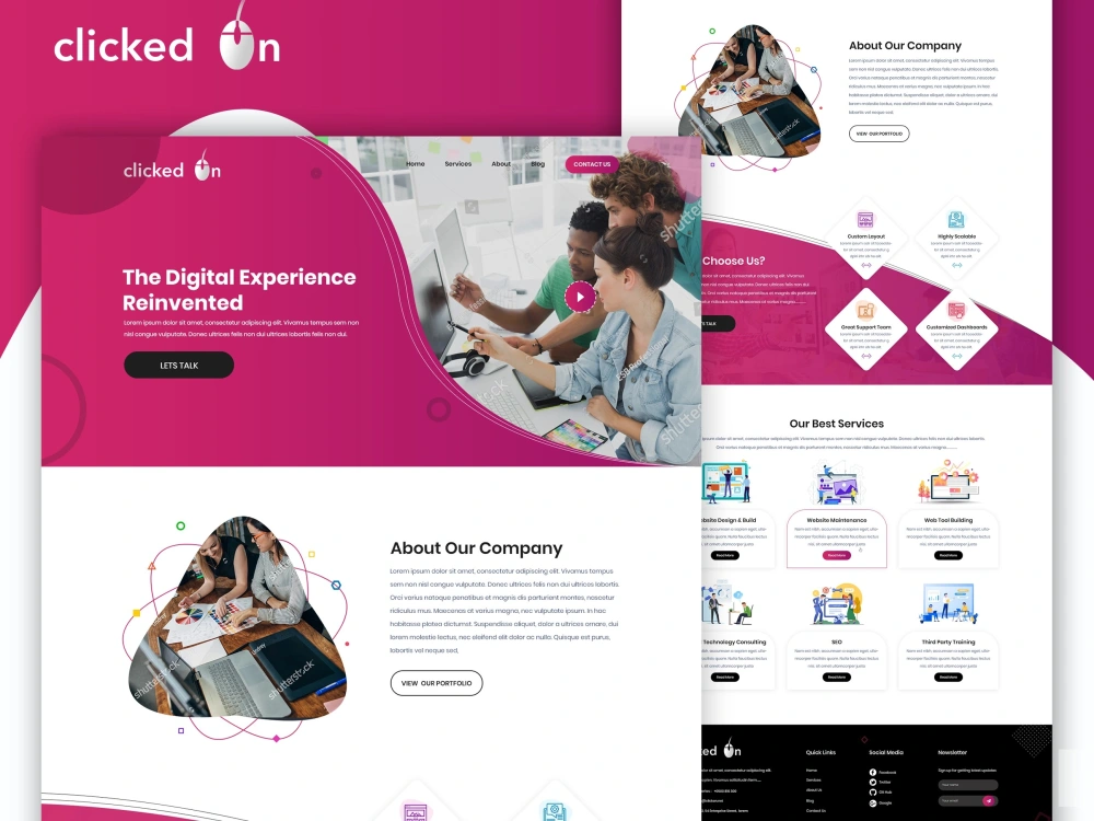 Pixel Perfect Website or Landing Page UI/UX Design in Figma or PSD | Upwork