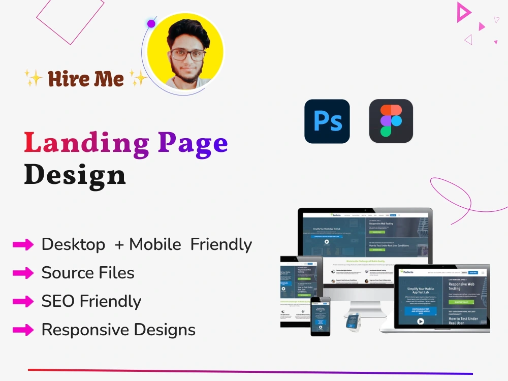Responsive design/Custom Web Design/UI Design/Landing Page Design in Figma | Upwork