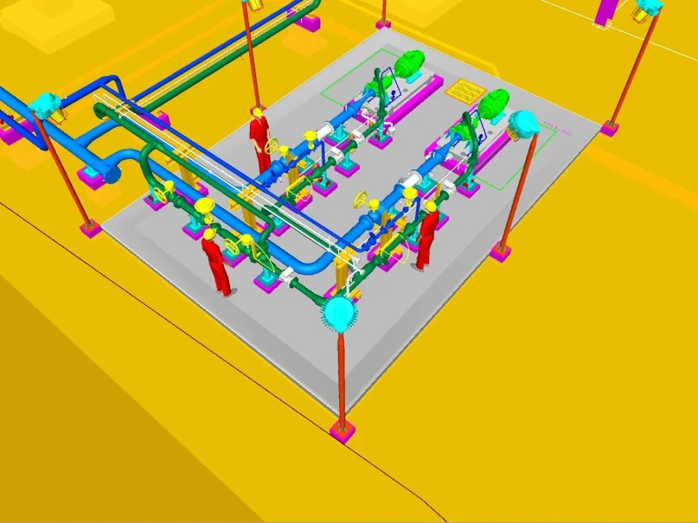 3D piping model & DWG details for P&IDs as per SPECs & STDs /CADworx ...