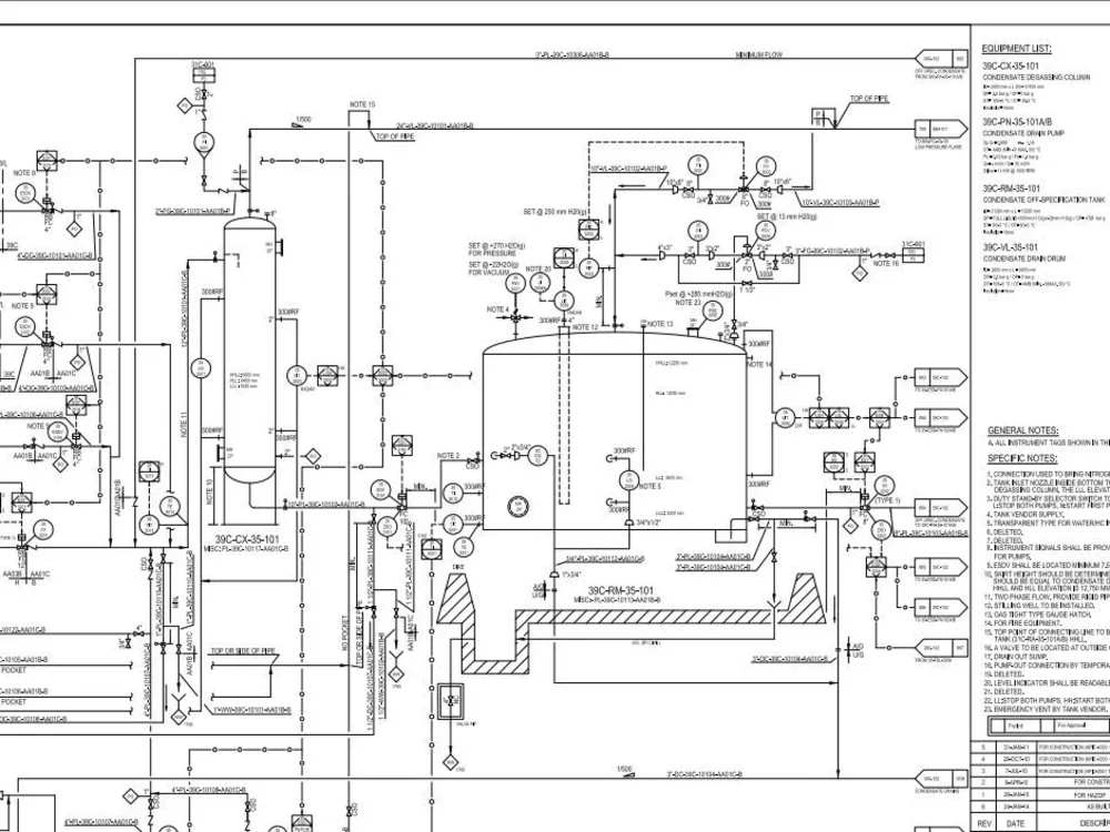 3D piping model & DWG details for P&IDs as per SPECs & STDs /CADworx ...