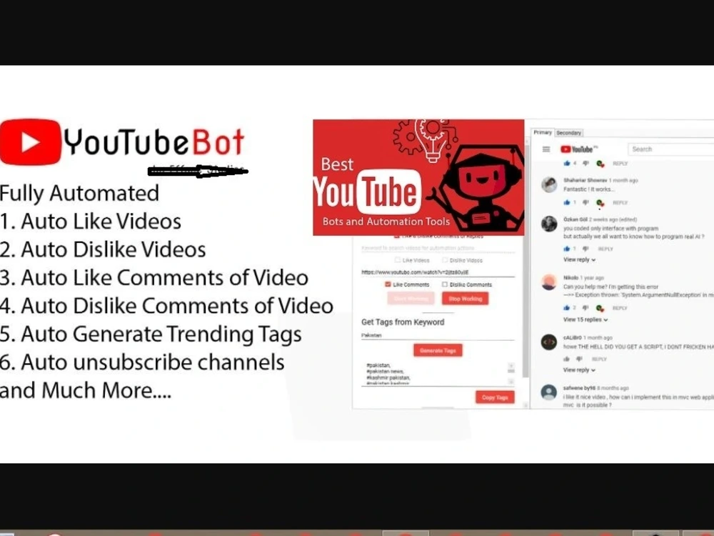 Best YouTube bot to automate any task on YouTube | Upwork
