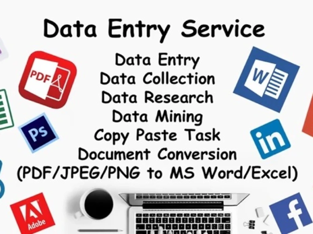 Data entry, data collection, copy paste, typing work for your bussiness ...