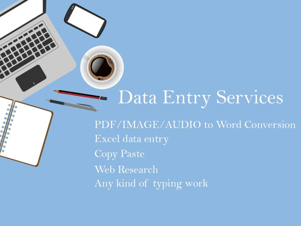 Accurate data entry, word processing, pdf/img/audio to editable text ...