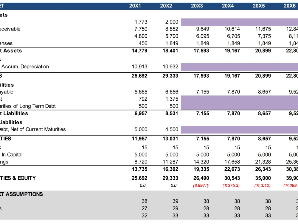 Up to 10 years financial model forecast with ratio analysis and ...