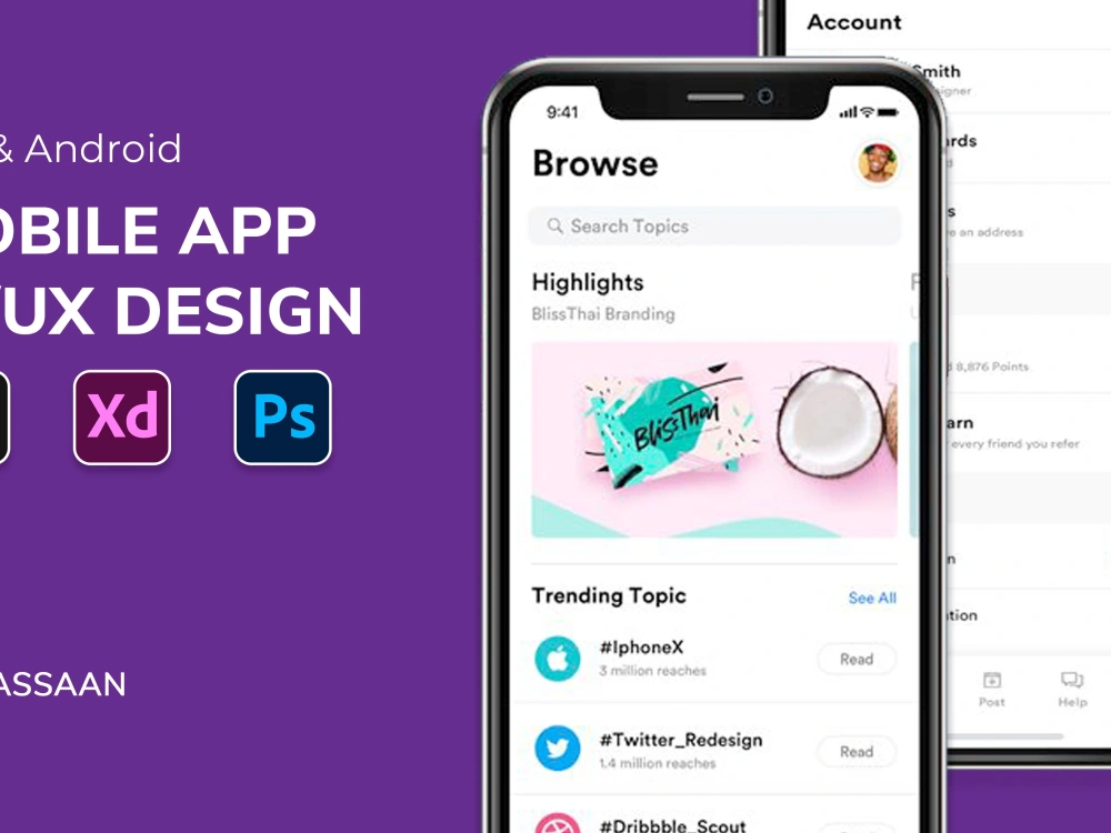 A mobile UX/UI design for ios & android | Upwork