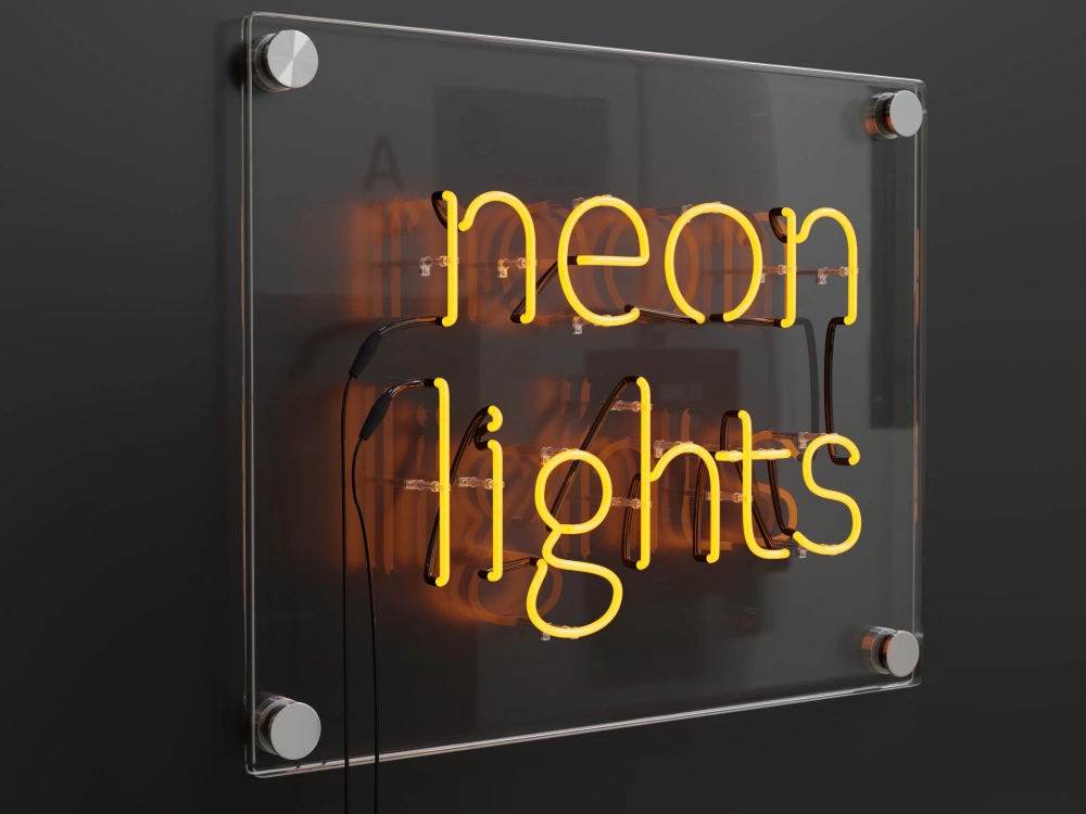 Realistic 3d neon sign | Upwork