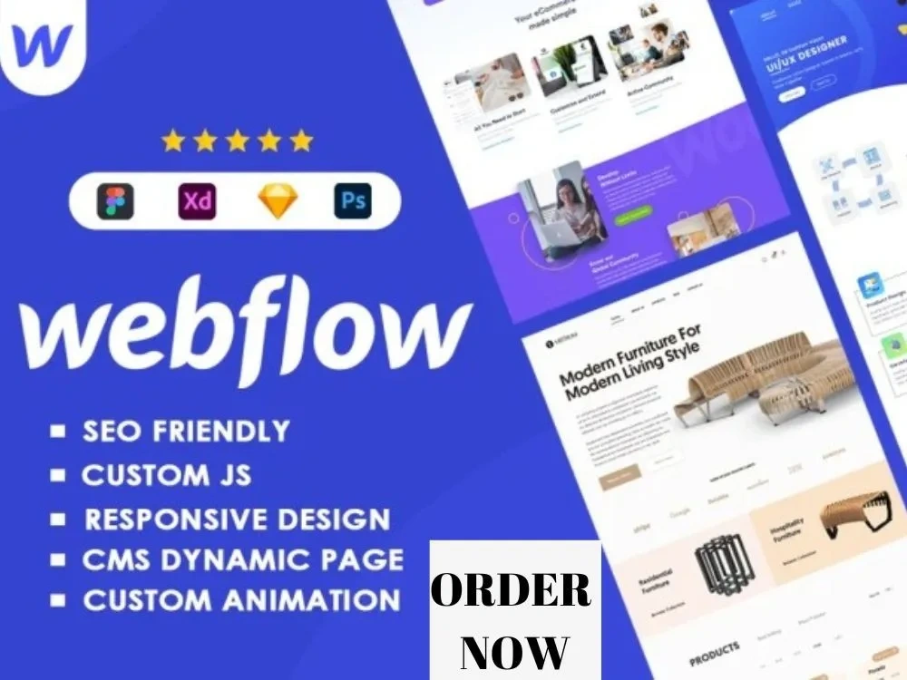Webflow website design, figma to webflow, nft website, webflow fix | Upwork