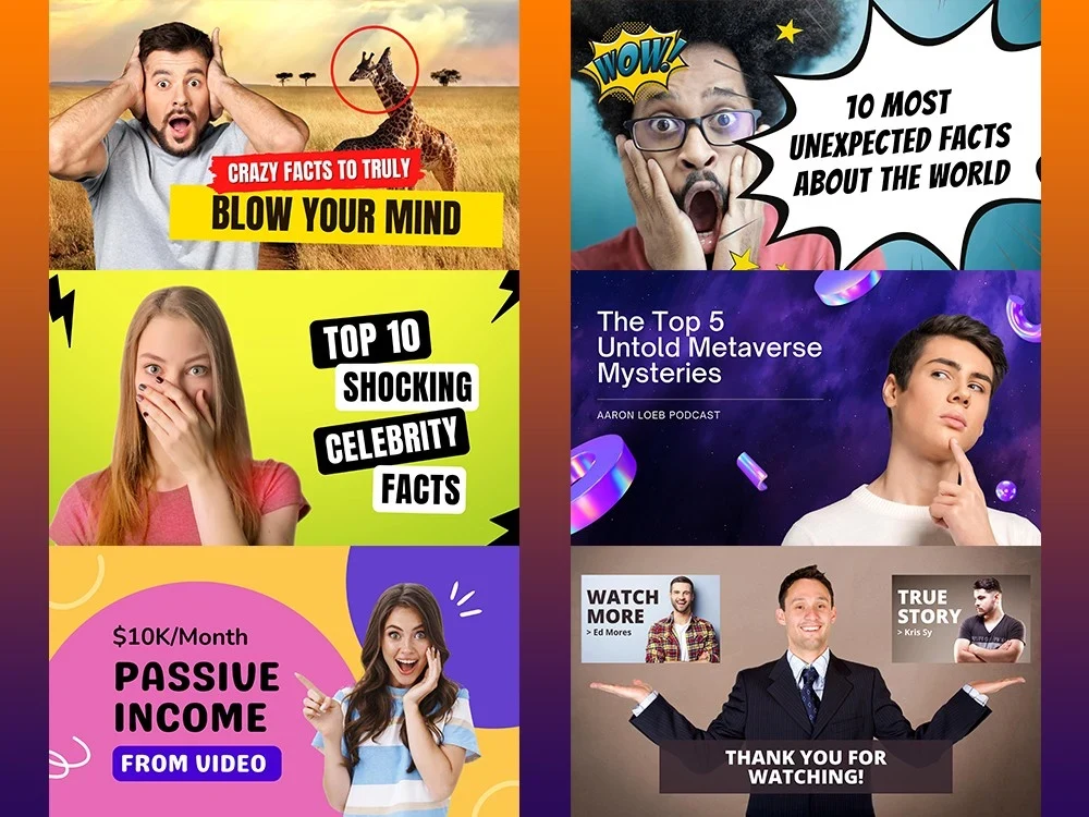 More attractive youtube thumbnails for your videos | Upwork