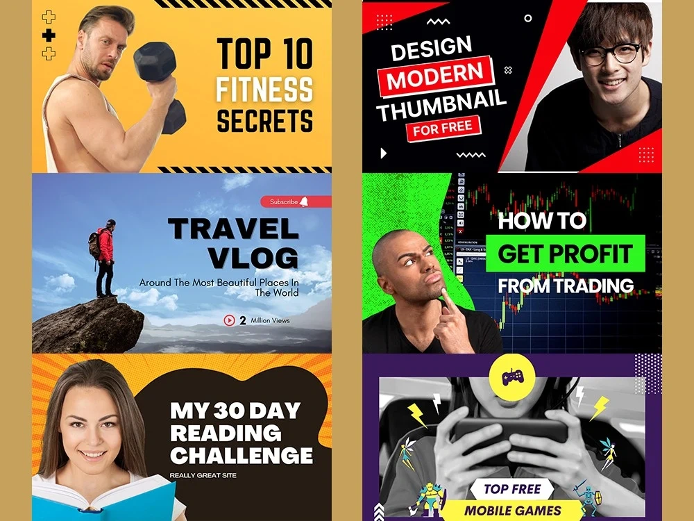 More attractive youtube thumbnails for your videos | Upwork
