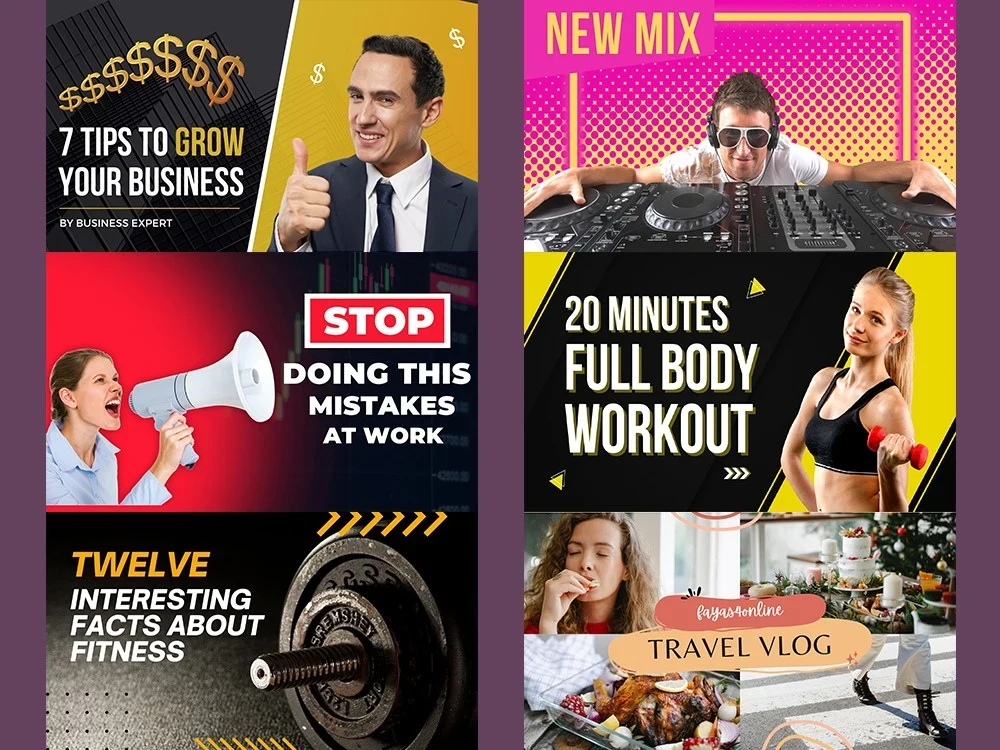 More attractive youtube thumbnails for your videos | Upwork