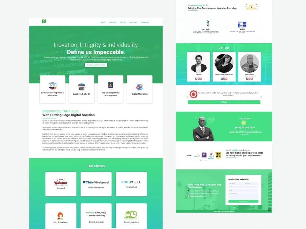 A modern responsive wordpress website | Upwork