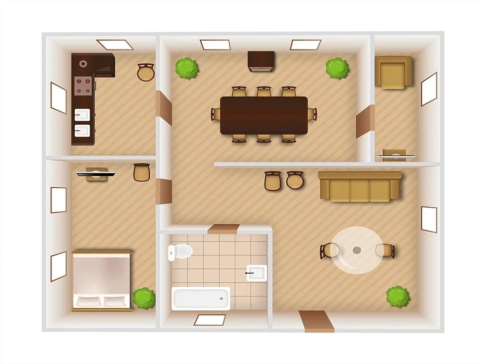 Modern 2D Floor Plan and architectural Drawings in 24 hours | Upwork
