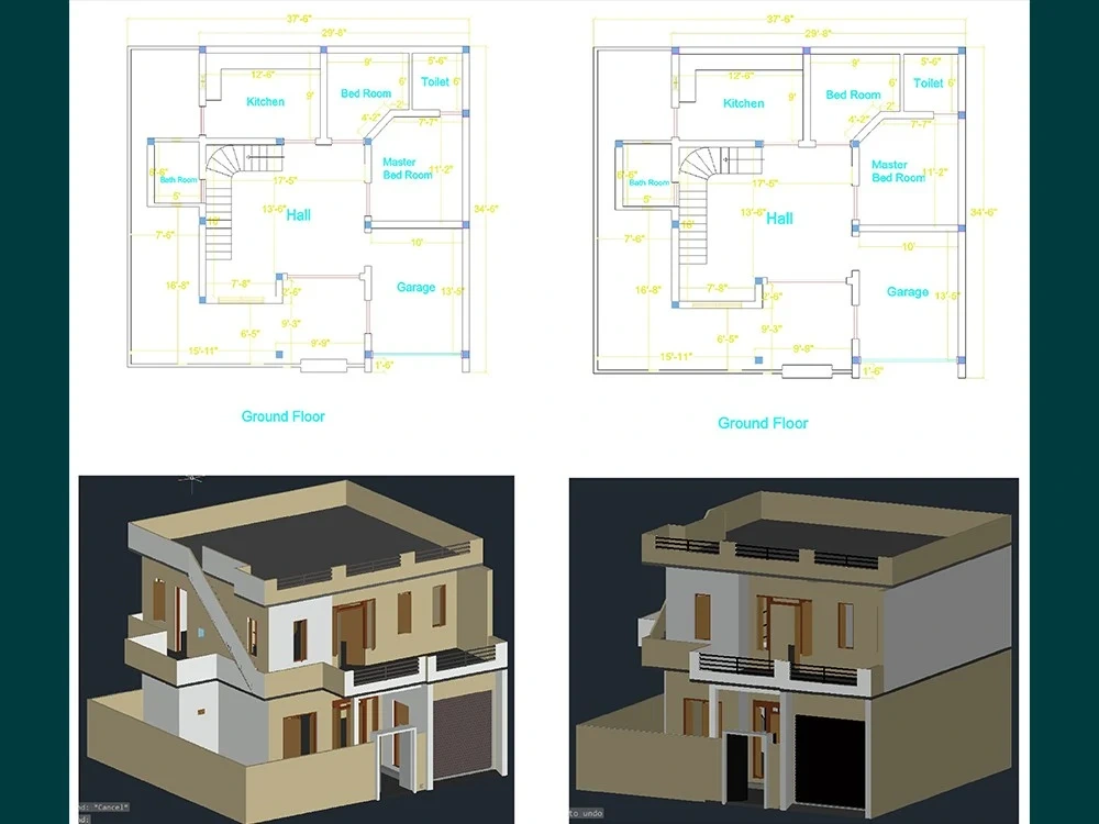 Modern 2D Floor Plan and architectural Drawings in 24 hours | Upwork