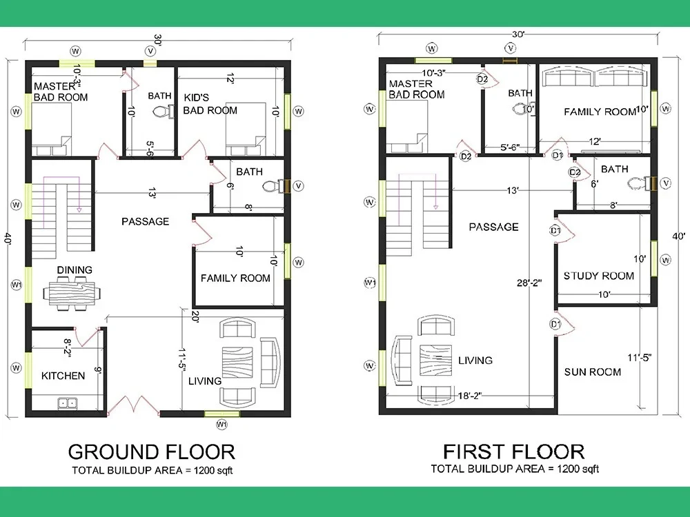Modern 2D Floor Plan and architectural Drawings in 24 hours | Upwork