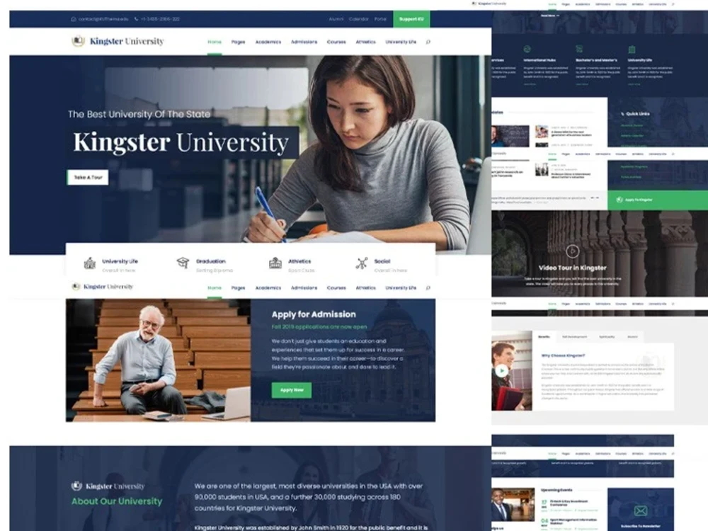 A Modern and Professional Website UI/UX and Landing Page Design in PSD ...