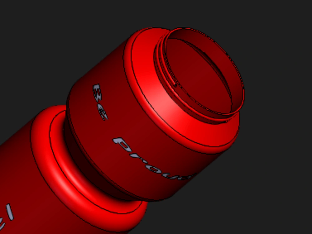 Bottle design for plastic injection | Upwork